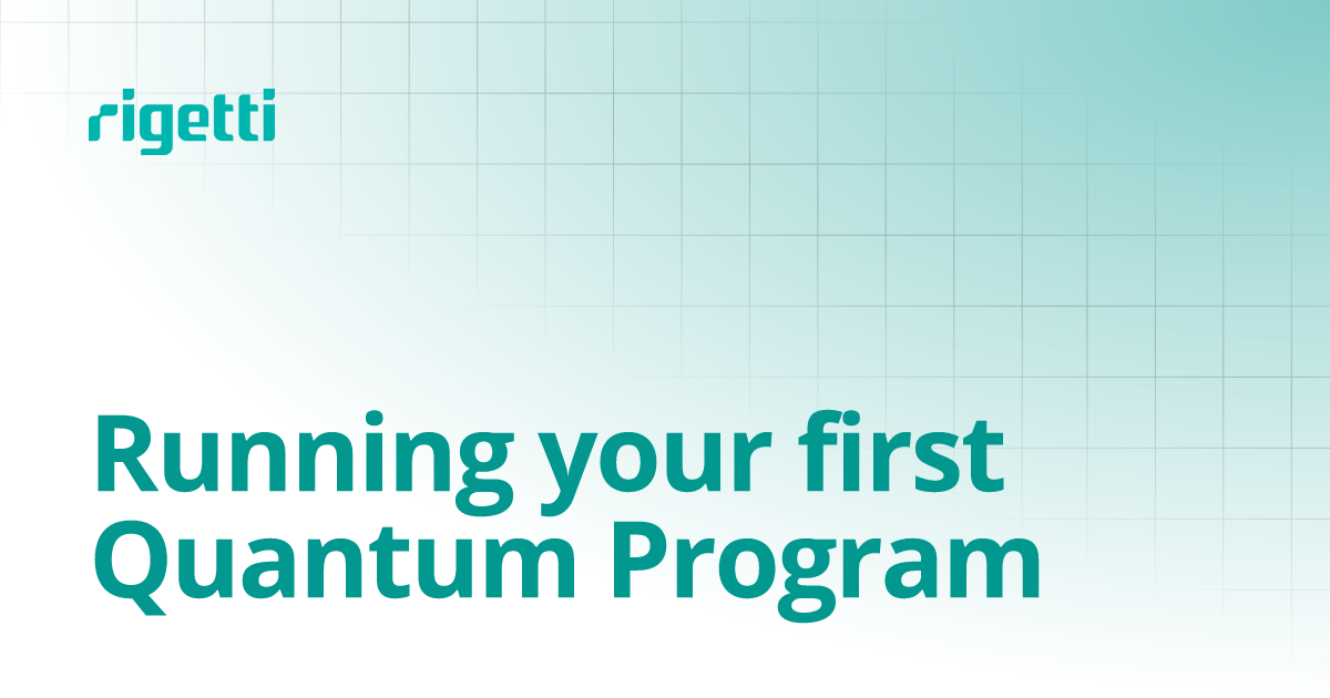 Running your first Quantum Program | QCS Documentation