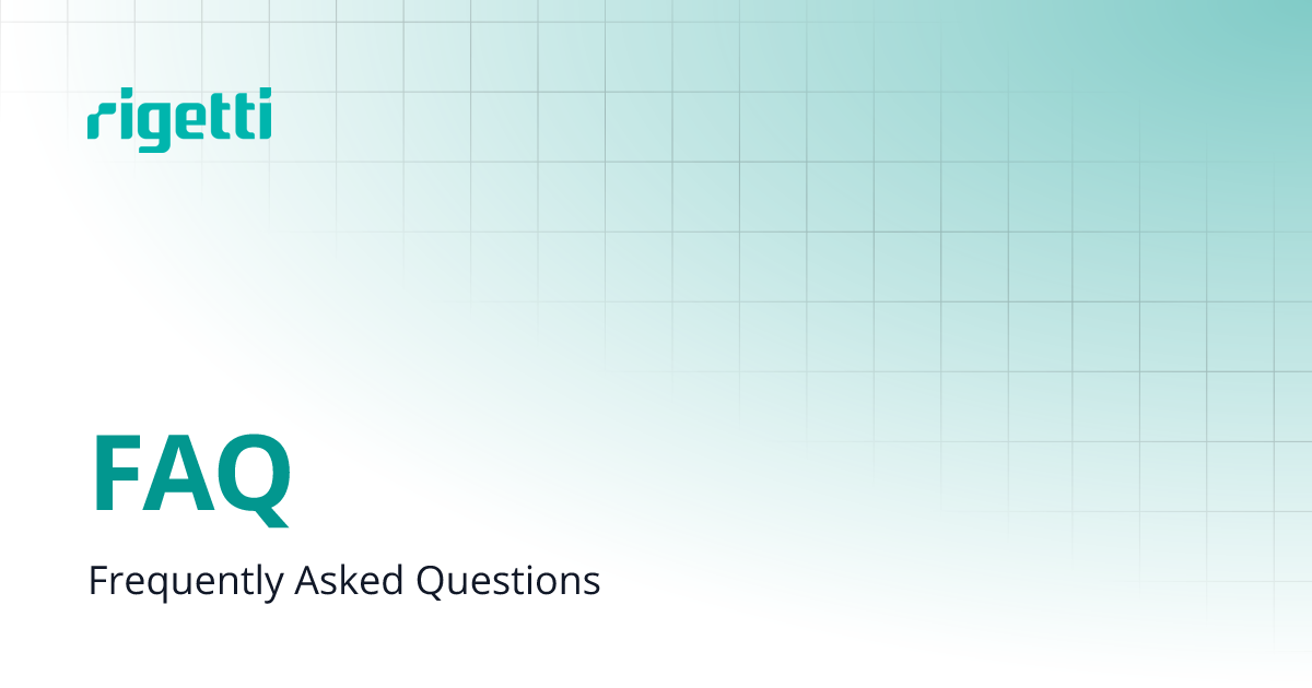 FAQ | QCS Documentation